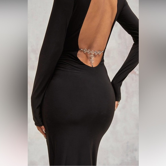 Dresses | Kourtney Kardashian Barker Chain Detail Maxi Dressbrand New ...